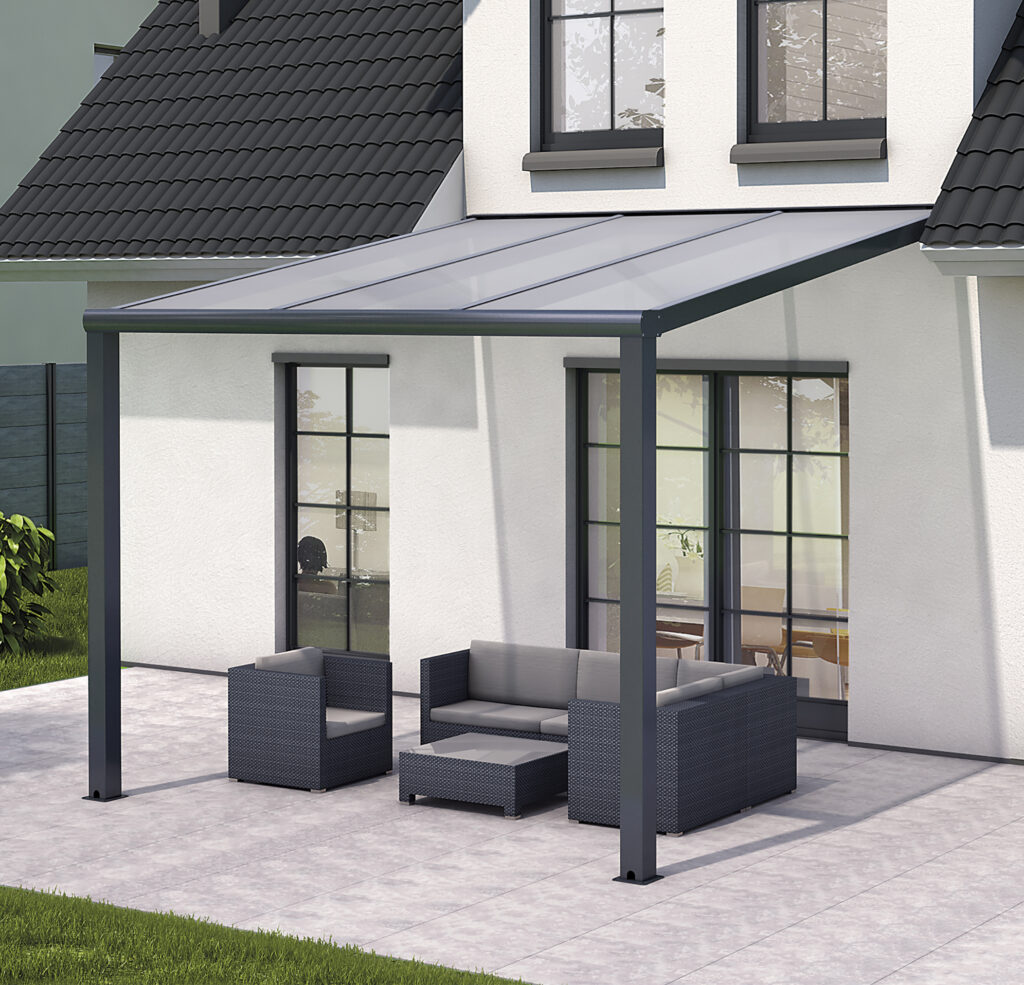 PRO Varikatus terrassile, antratsiit, läbipaistev kate – Aialadu.ee l ...